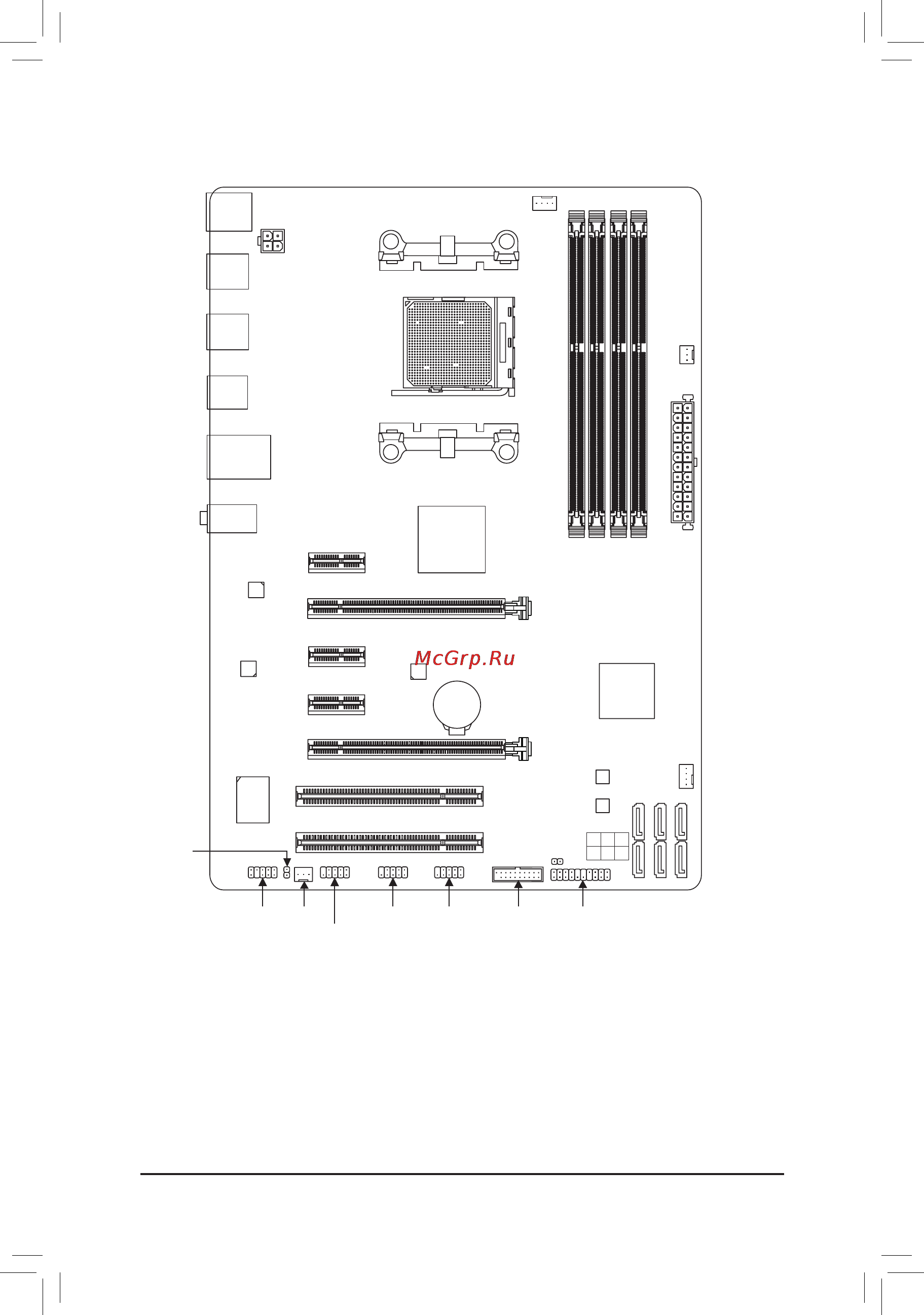 Gigabyte ga-970a-ds3p [4/32] Ga 970a ds3p motherboard layout