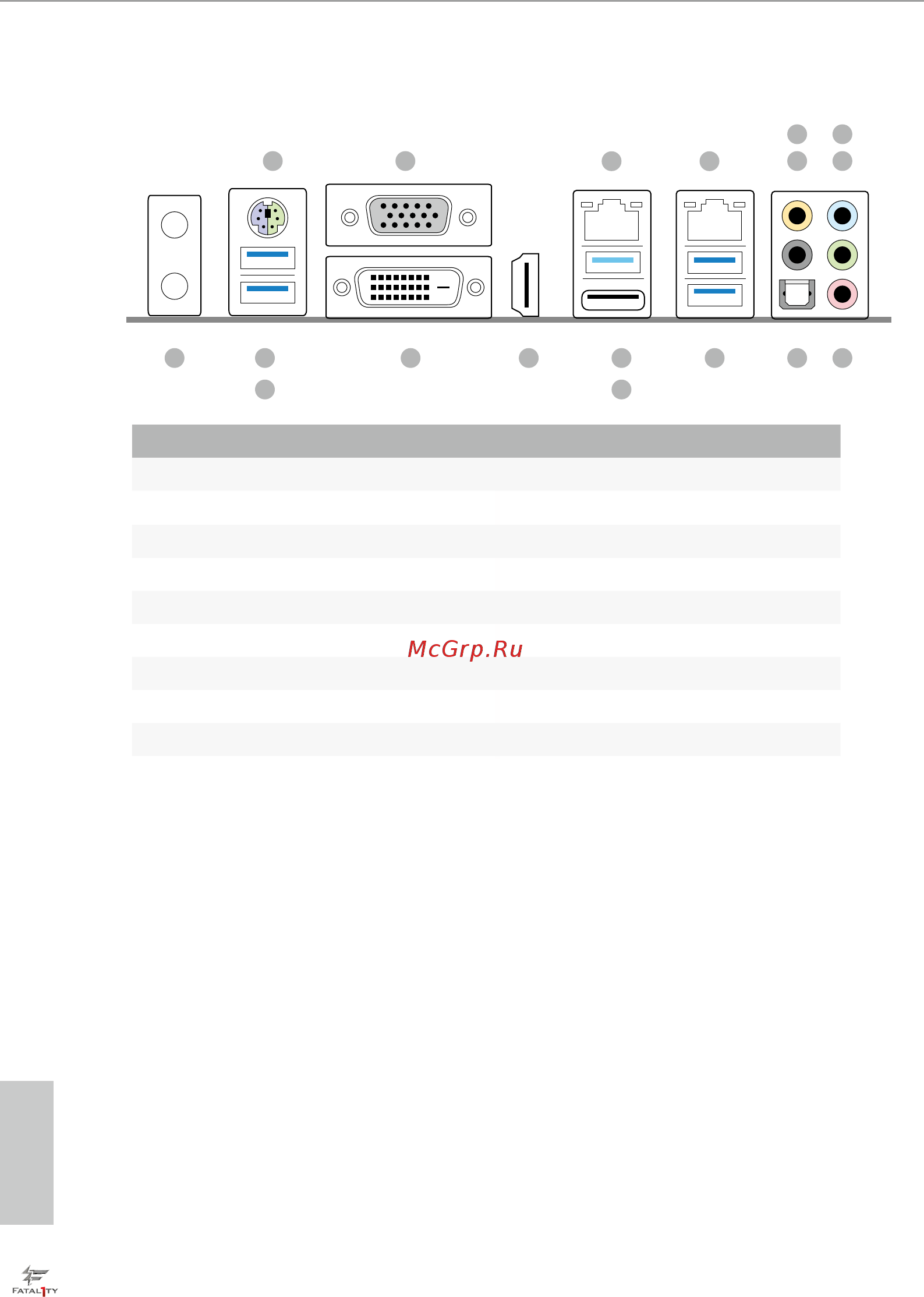 ASRock FATAL1TY Z270 GAMING K6 [18/103] I o panel