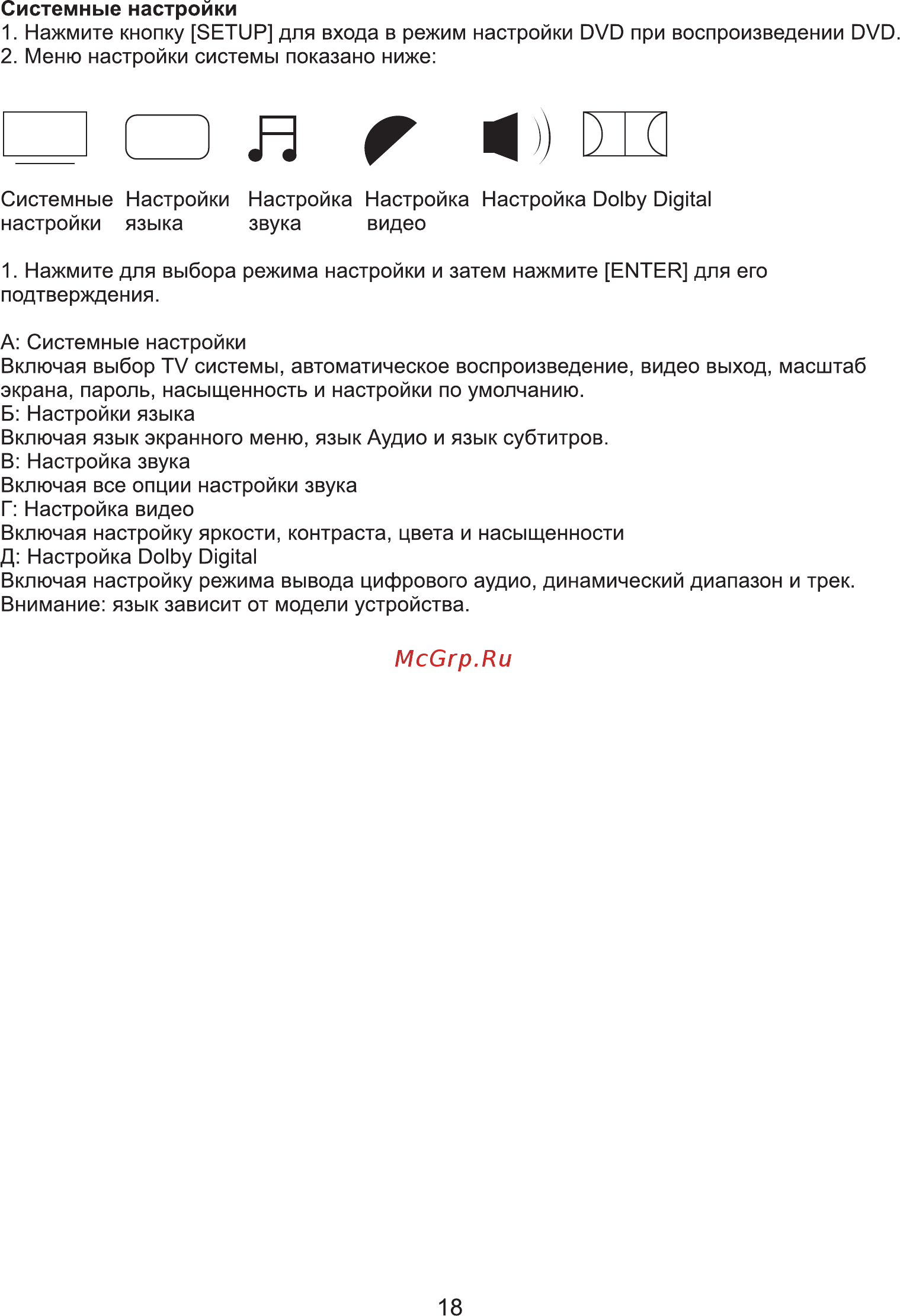 ACV AVD-6400 Инструкция по эксплуатации онлайн [21/24] 383690