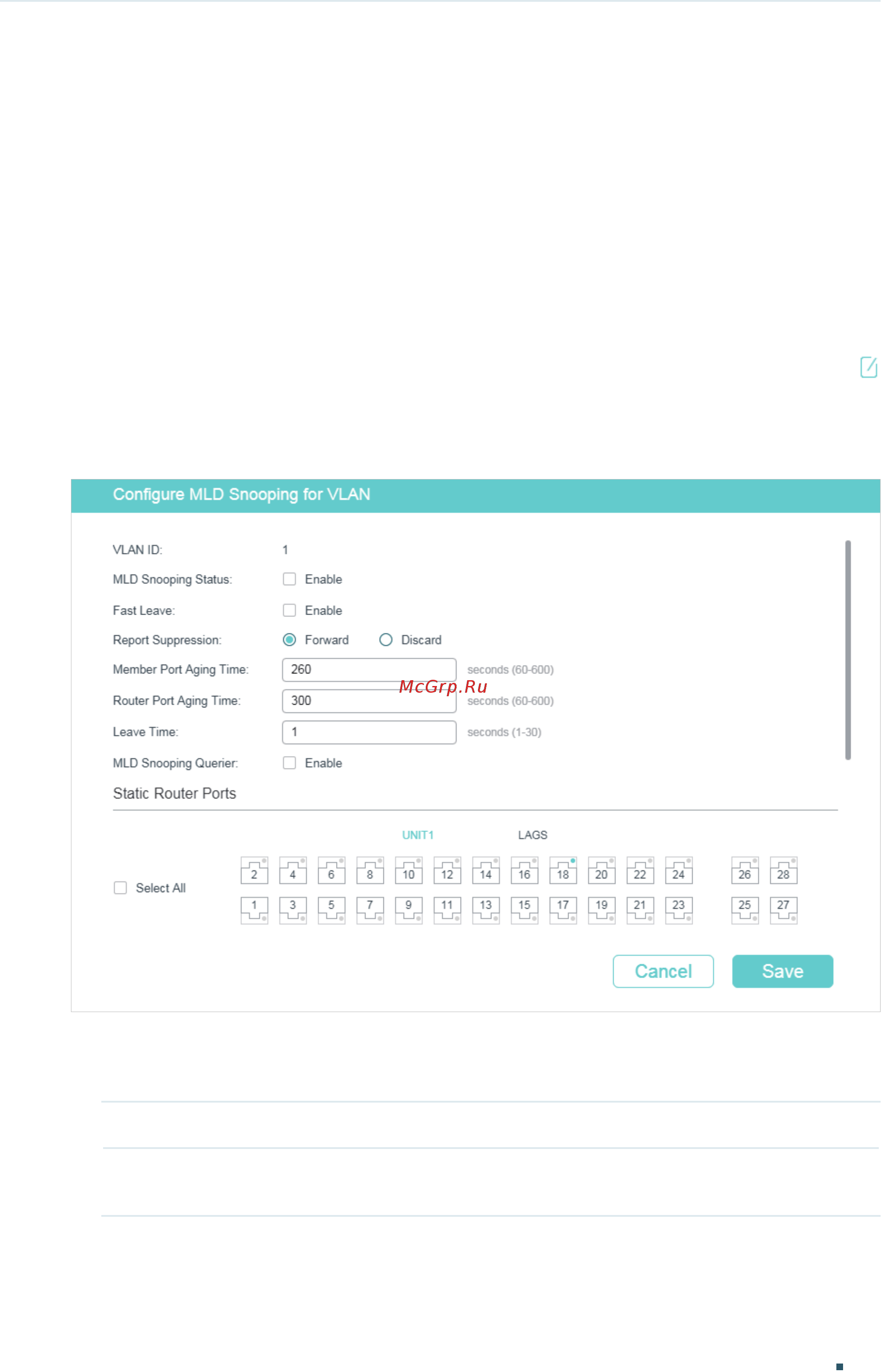 Tp-Link T1700G-28TQ V3 [245/930] Configuring mld snooping for vlans