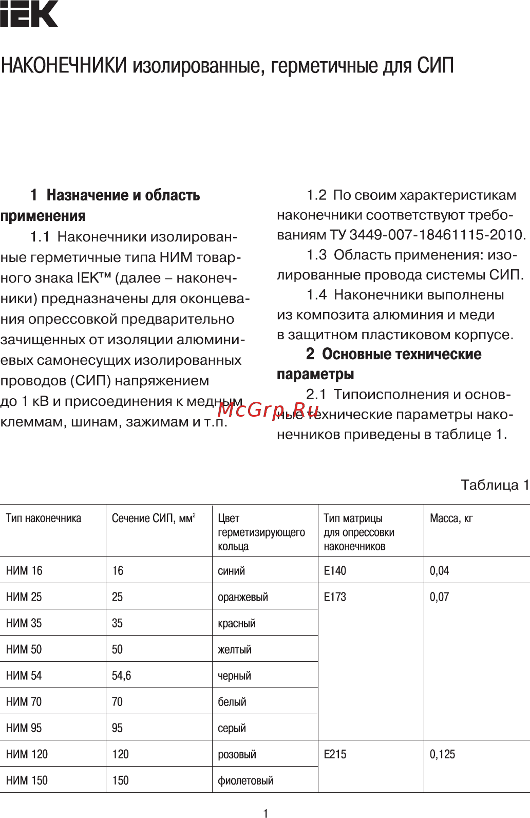 Iek НИМ 16 (CPTAU 16) UZA-25-D16 Краткое руководство по эксплуатации онлайн