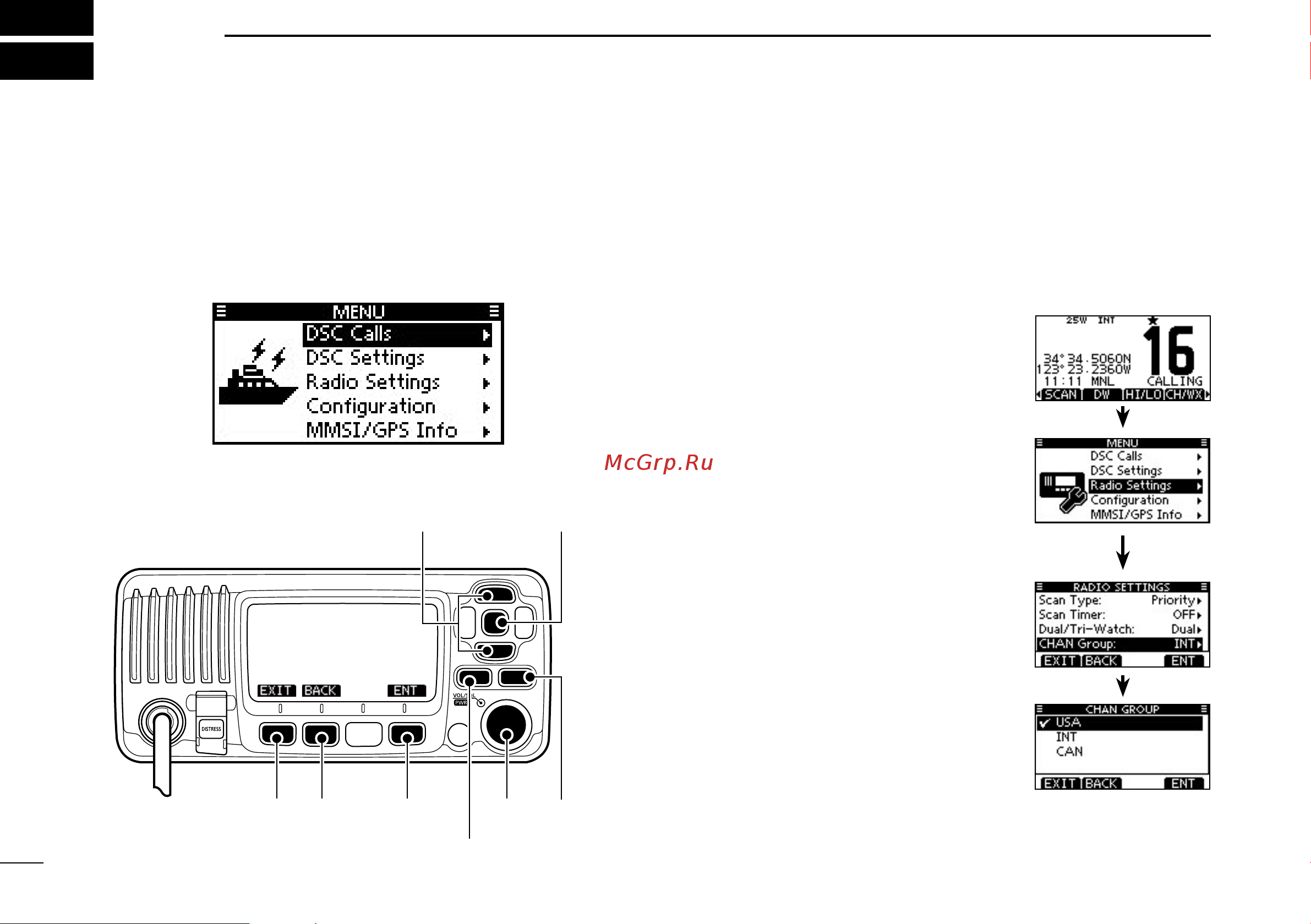 Icom IC-M323 [80/102] Menu screen operation