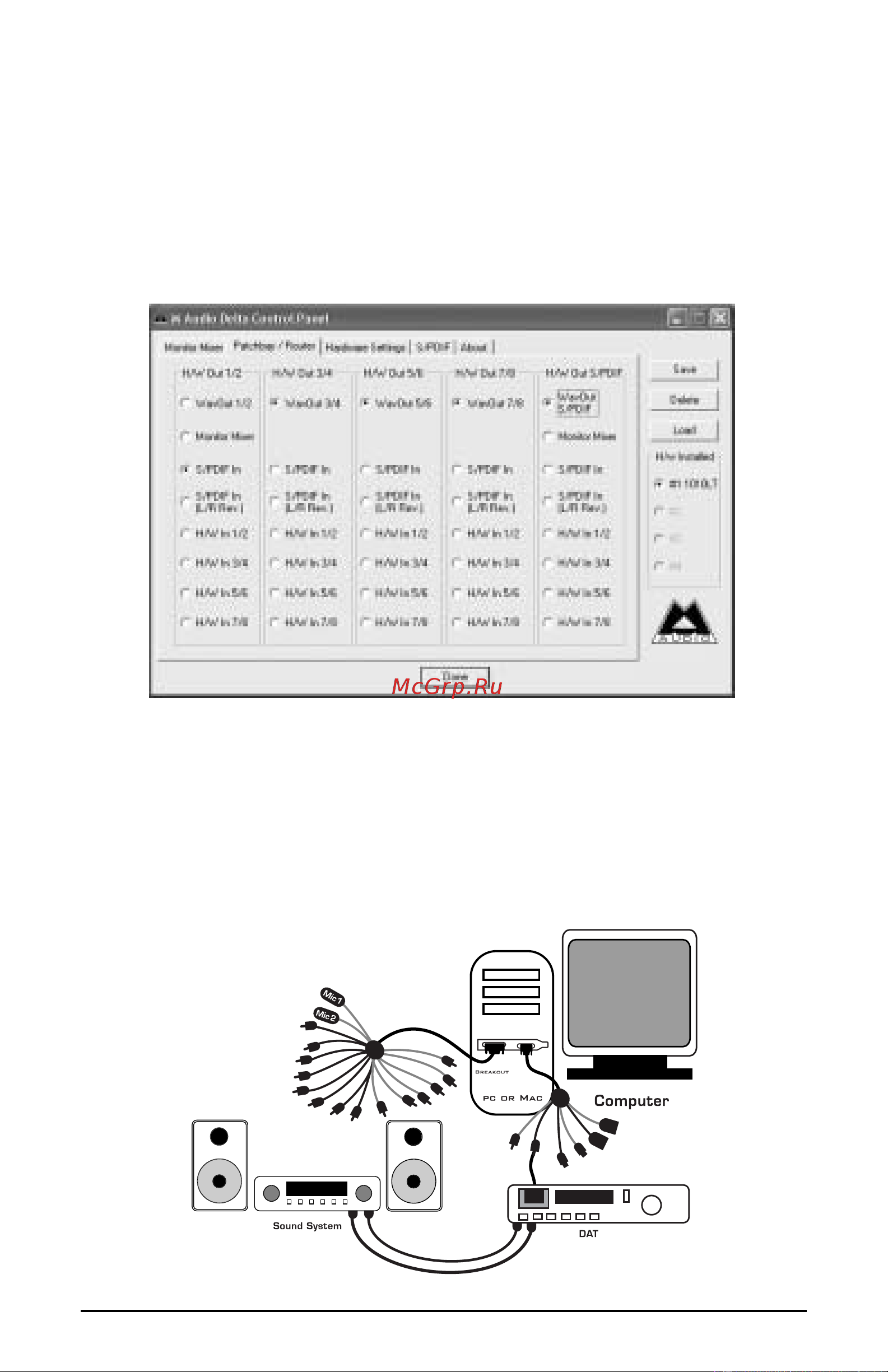 M-Audio Delta 1010LT [47/59] Transferring from 1010lt to dat monitoring ...